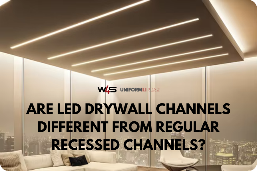 LED Drywall Channels vs. Regular Recessed Channels