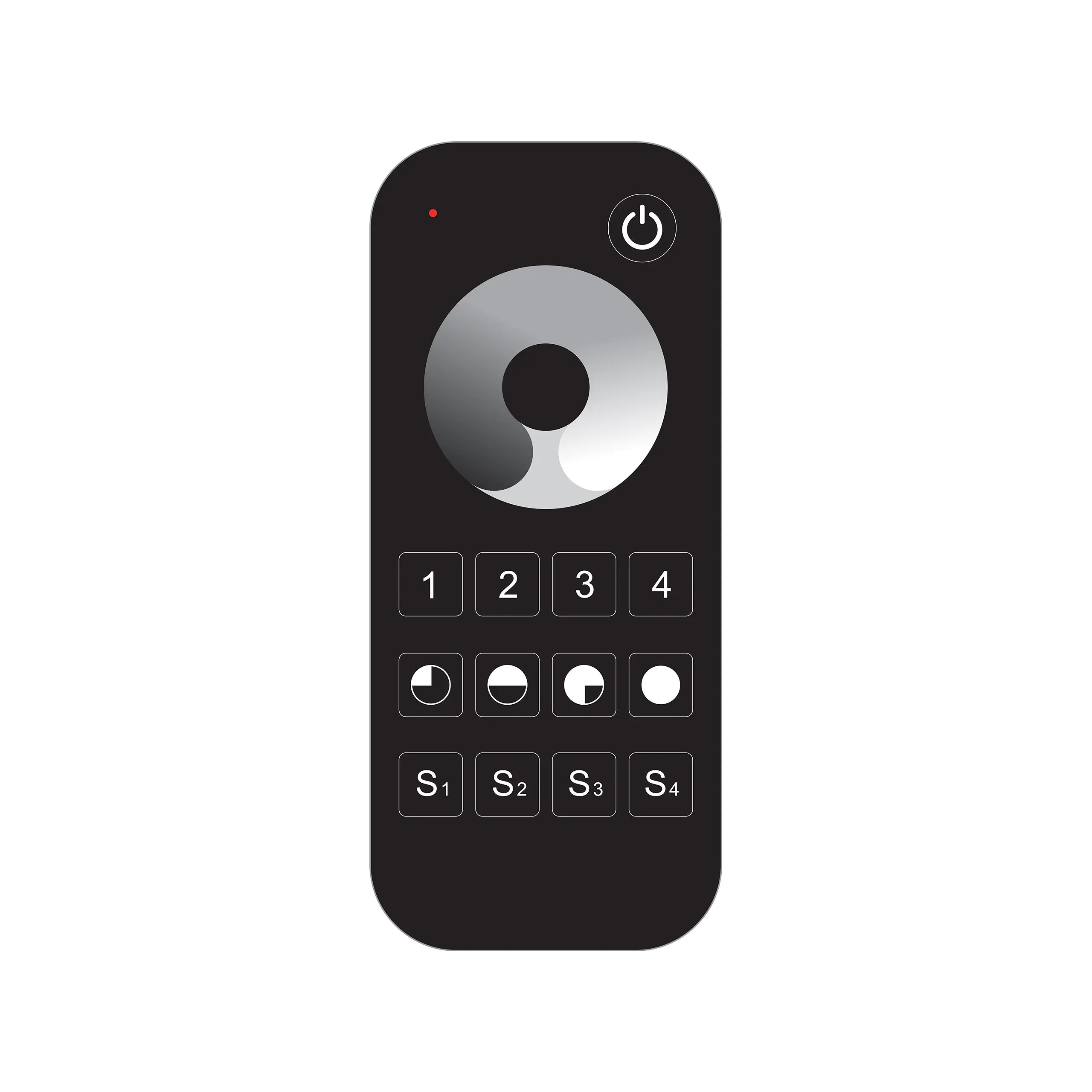 Single Color Dimming Touch Wheel RF Remote ~ EnoLED EnoSync Series