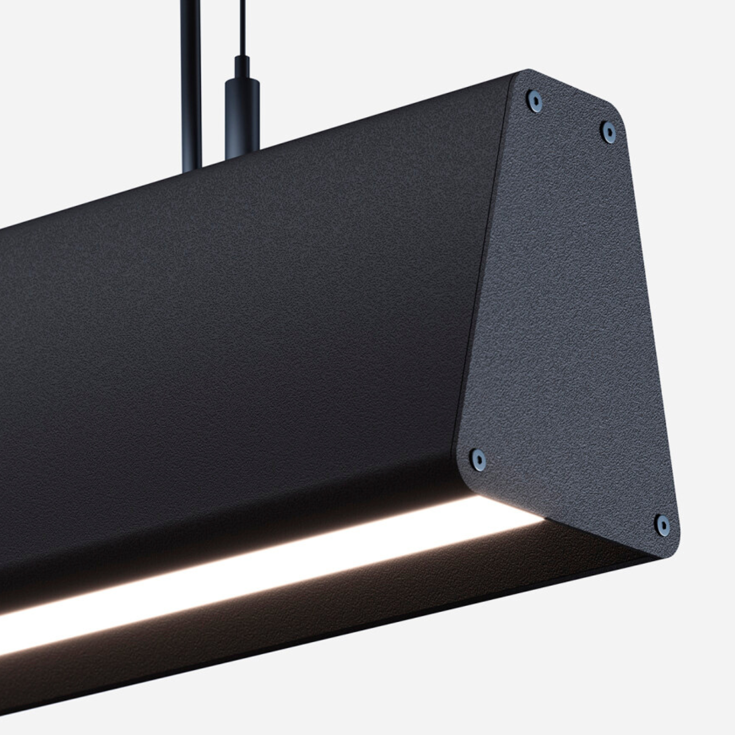 Suspended Linear Trapezoid LED Light Fixture ~ Dalia