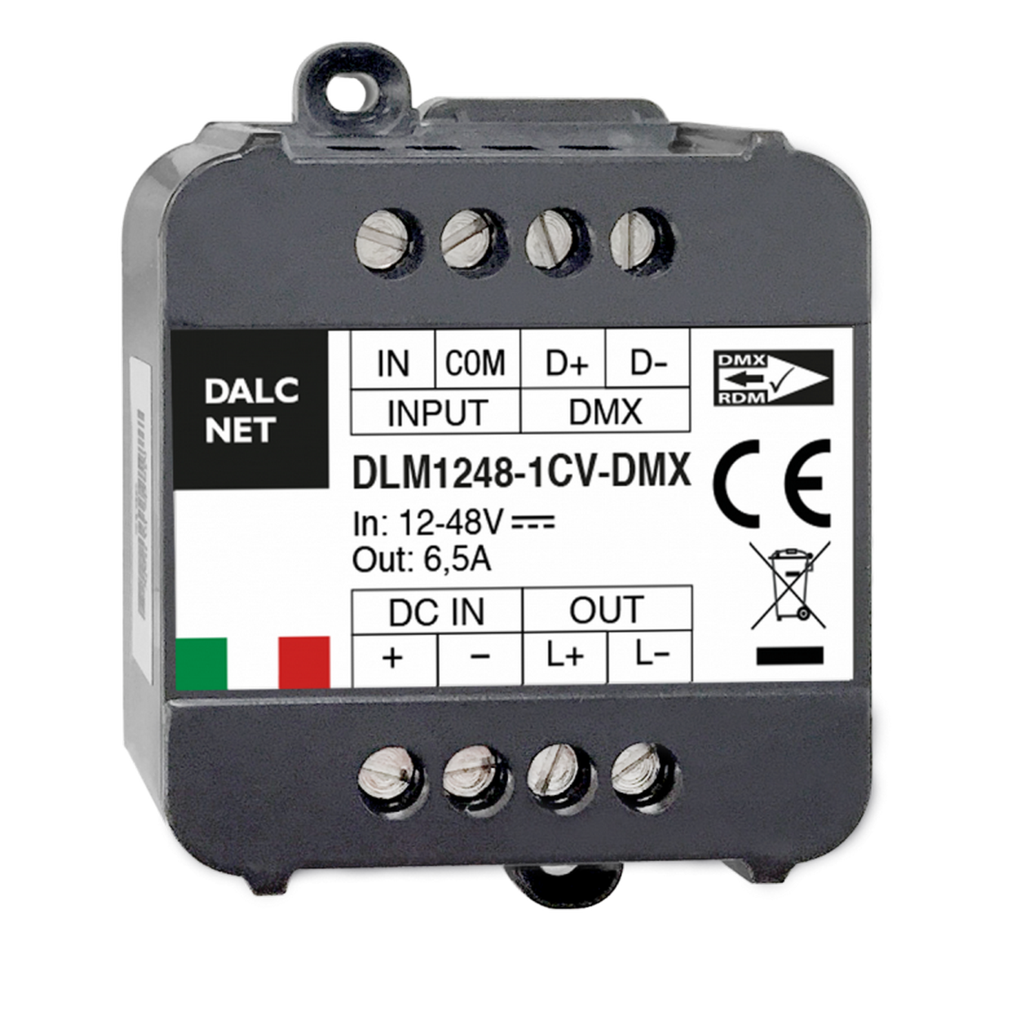 Single-Channel LED Light Dimmer w/ DMX ~ DLM1248-1CV-DMX