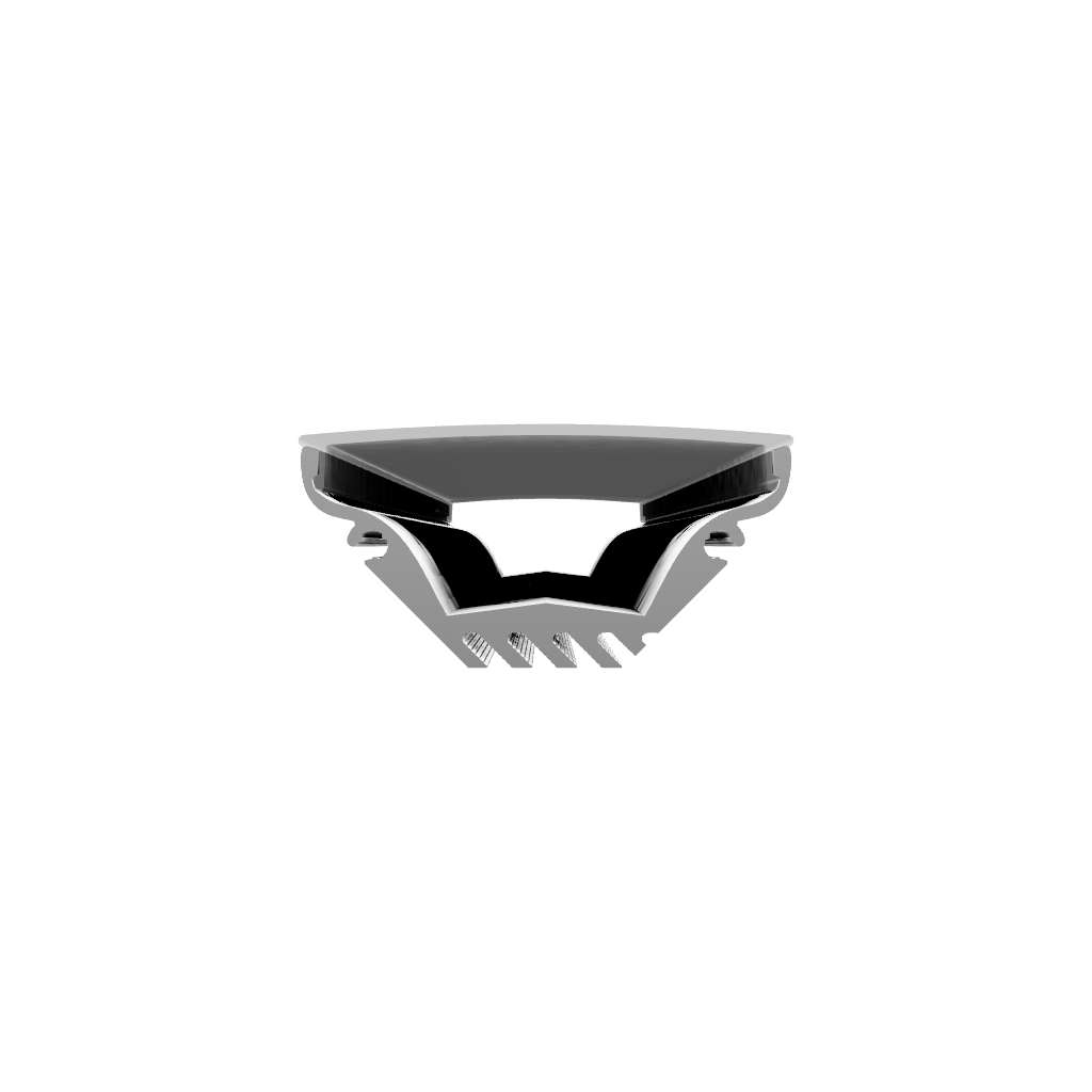 Large 45 Degree Corner LED Channel ~ Model ALU45-Wide For Sale