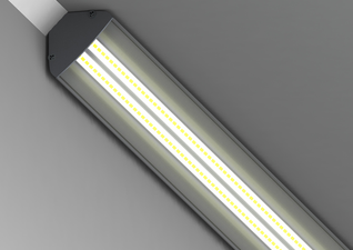 Large 45 Degree Corner LED Channel ~ Model ALU45-Wide For Sale
