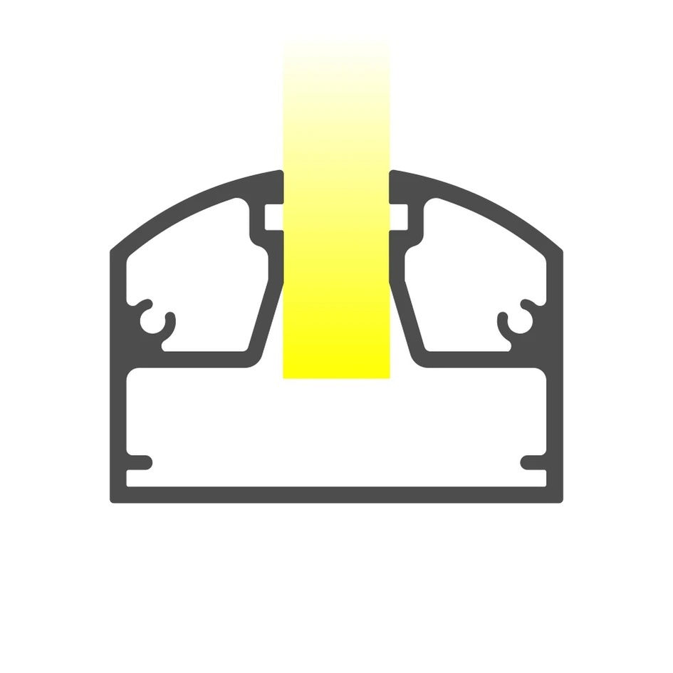 Edge-Lit LED Extrusion New York Quarter-Round For Sale