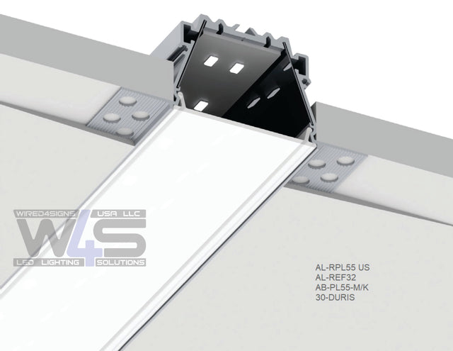 2" Plaster-in Trimless LED Drywall Profile RPL55 US For Sale