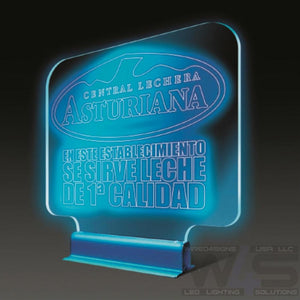 Edge Lighting Acrylic Signage and Panels Ginebra for Sale