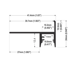 Tiled Stair Nosing LED Channel Up-Tile10 For Sale | Best Prices
