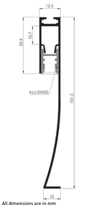Baseboard LED Lighting Profile Alu-Baseboard For Sale