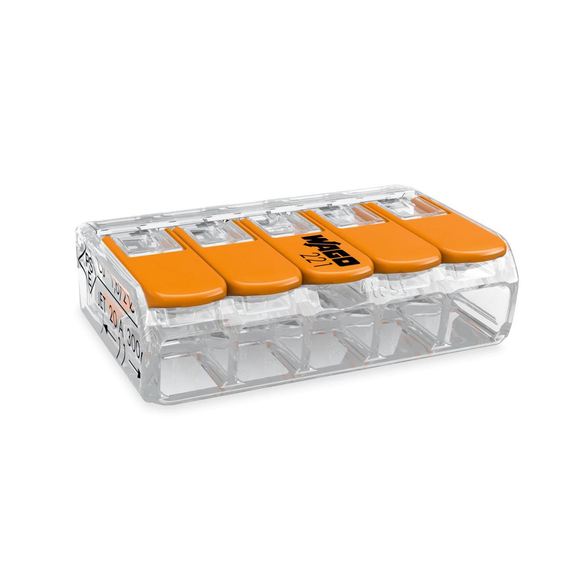 Wago 221 Series Multi-Wire Splicing Lever-Nut Connector